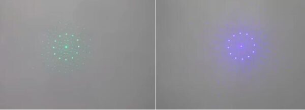 4.77° 9.95° 12-point circle with center point red-green-blue laser ...