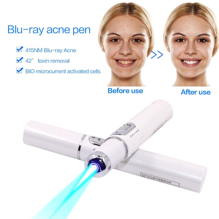 2pcs Acne Laser Pen Portable Varicose Veins Wrinkle Removal Machine ...