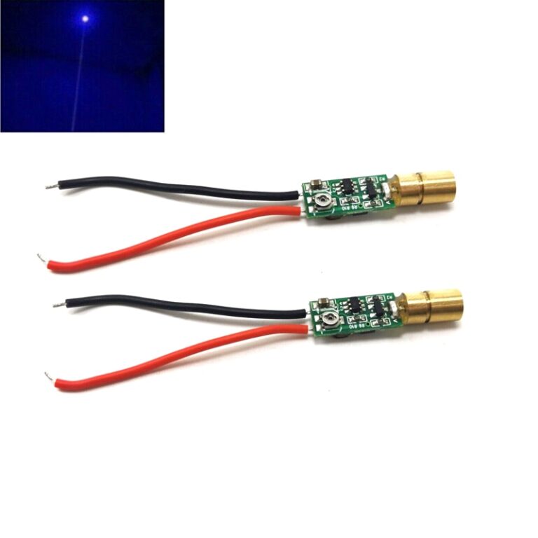 2pcs Mini 450nm 5mW Blue Laser Diode Module Dot Aiming Positioning LED ...
