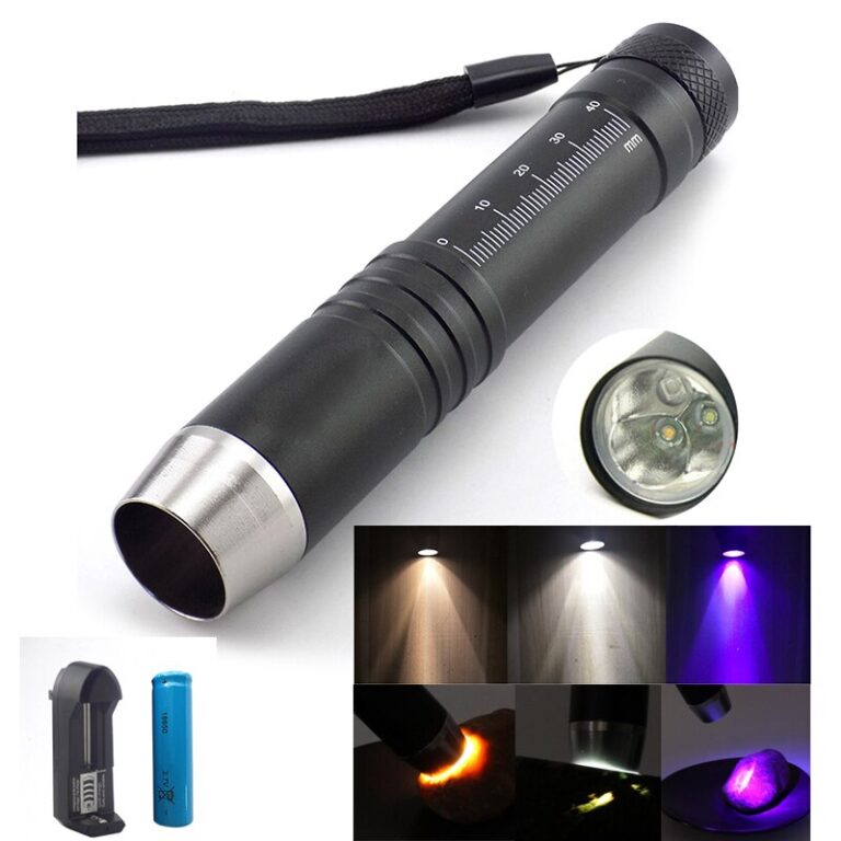 Mini Rechargeable UV Flashlight 5W Detect Scorpion Insect Tracking ...