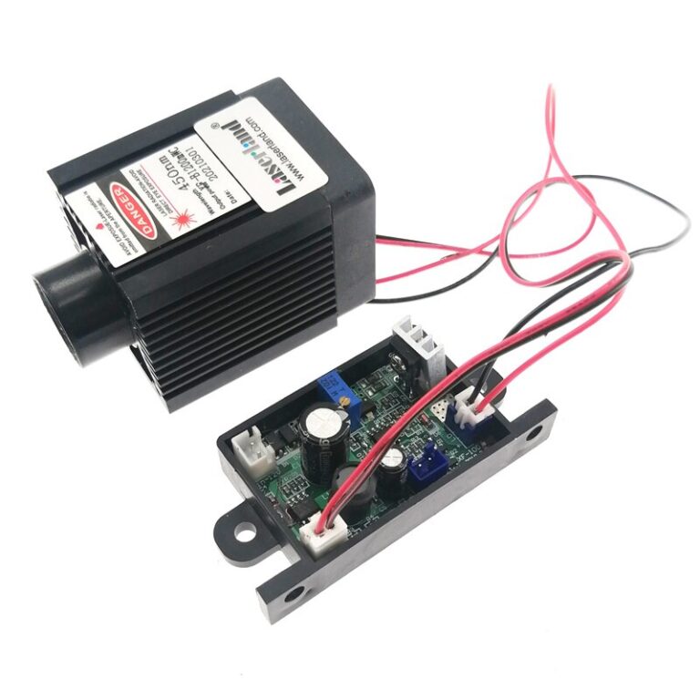 450nm 1.2W Blue Laser Module Head Fat Beam With Fan Adapter 12V TTL ...