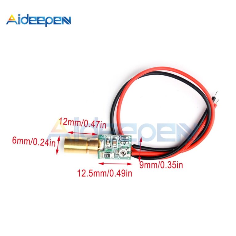 6mm 10mW Green Small Laser Head Module Dot/Line/Cross 3V-5V Adjustable ...