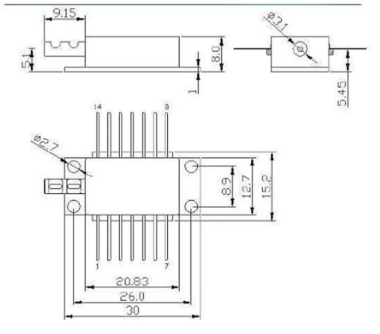 760nm DFB Laser Distributed Feedback Laser 14-pin Butterfly for O2 ...