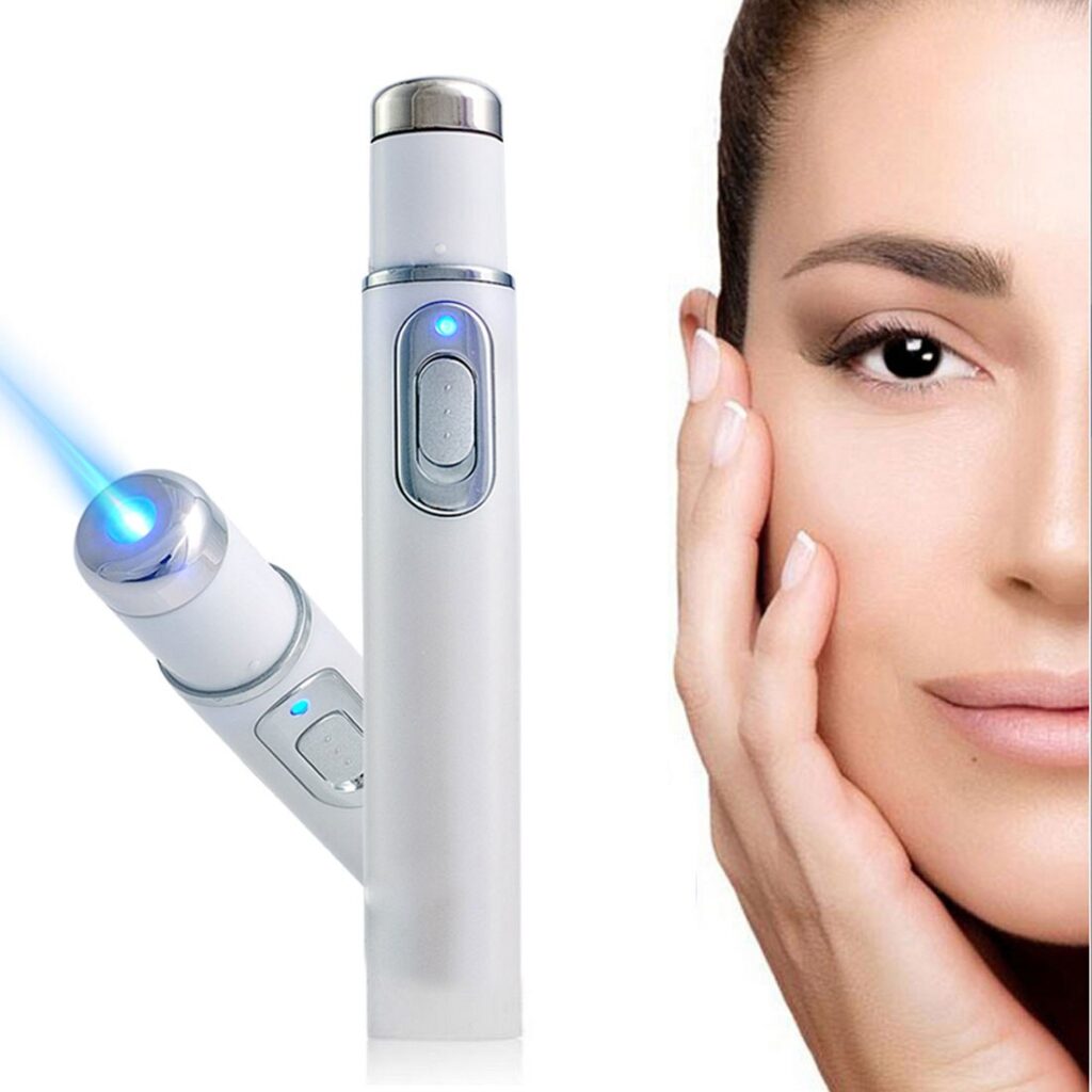 Acne Laser Pen Portable Blue Light Laser Therapy Pen Wrinkle Removal ...
