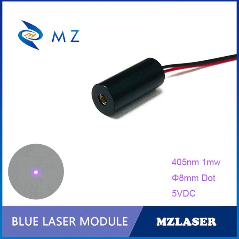 Blue Dot Laser Diode Module 405nm 1mw 5VDC Standard 8mm Security Level ...