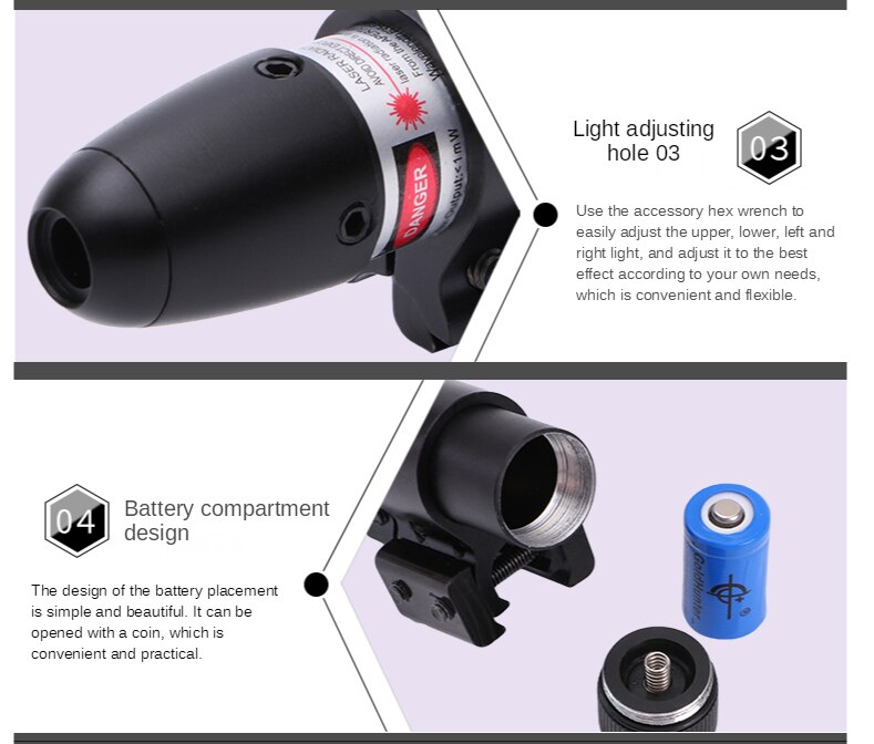 Bullet Laser Sight Laser Calibration Green Laser Sight Infrared Laser ...