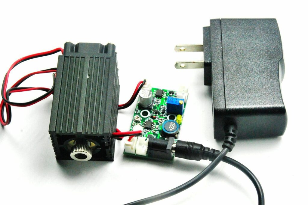 High Power 450nm 2w Blue Laser Module Focusable Dot DIY Head Engraving ...