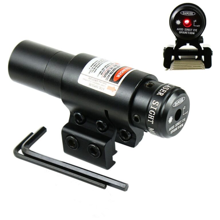 Hlhsport Adjustable Red Dot Laser Sight 20mm Picatinny 11mm Rails Mount ...