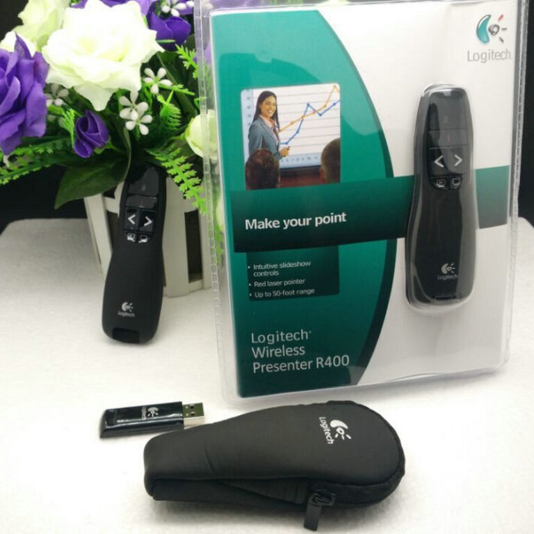 JSHFEI USB Wireless Presenter Red Laser Pointer PPT Remote Control Pointer pen for PowerPoint ...