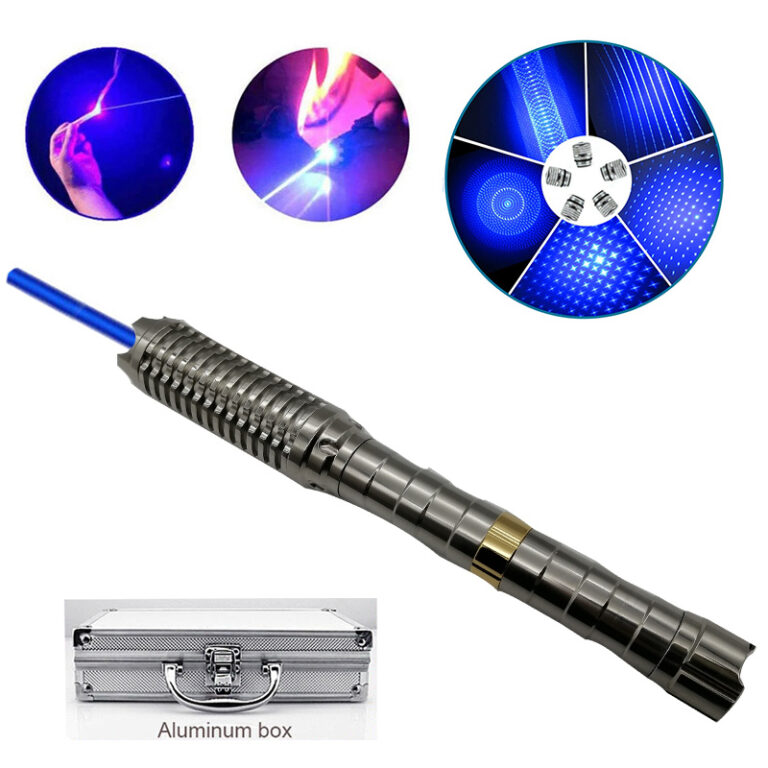 Laser Torch 450nm 1500mw Blue Light Military Rescue Outdoor Hunting ...