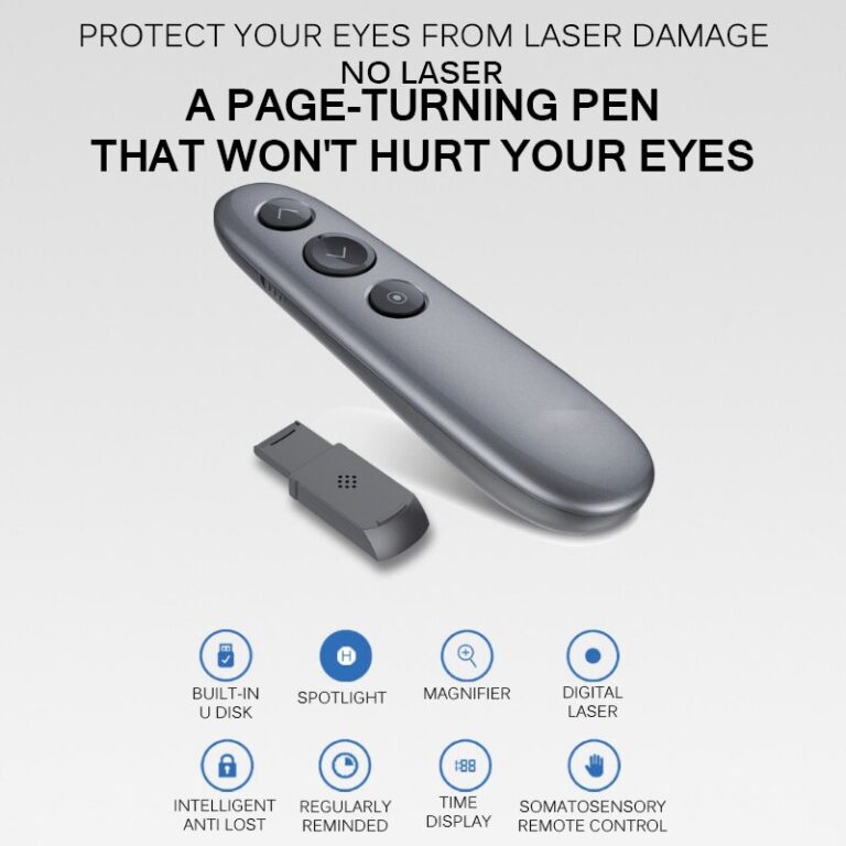 PPT Presenter Wireless Air Mouse Laser Star Pointer H100 Spotlight ...