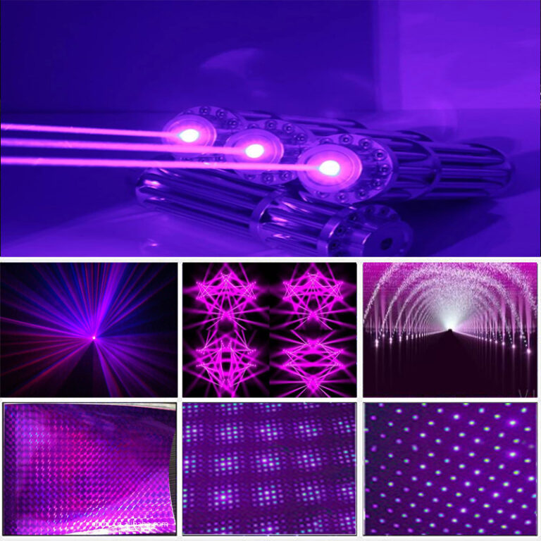 Purple Gun Laser 405nm 1000mw LM-810 Gatling Plus Long Gypsophila Laser ...