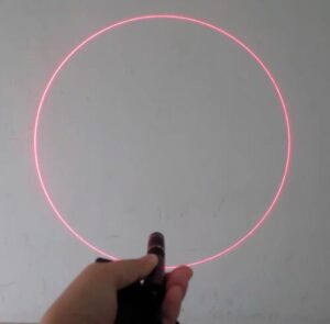 Red green and blue large circle laser positioning light hollow circle ...