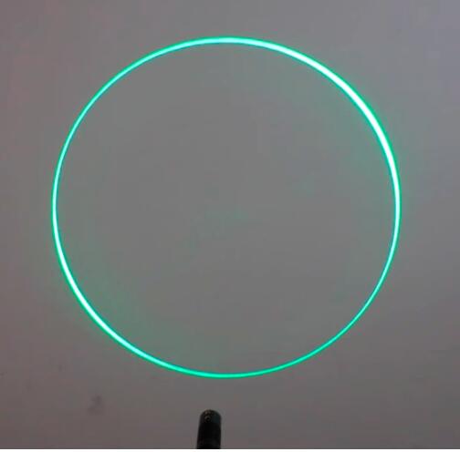 Red green and blue large circle laser positioning light hollow circle ...