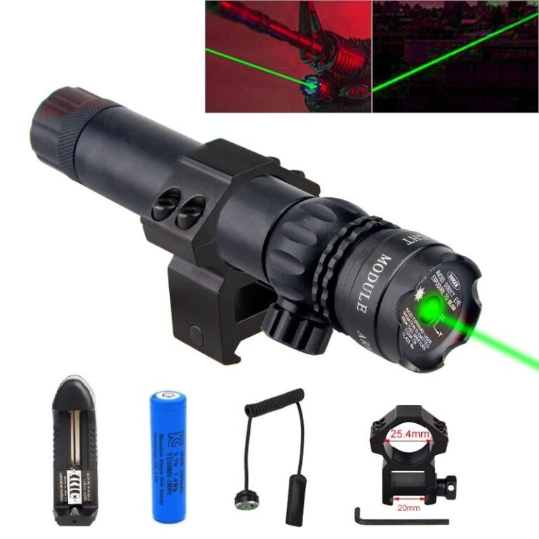 Tactical Green Hunting Laser Dot Sight 532nm Laser Pointer Rifle Weapon Gun Light Scope Rail ...