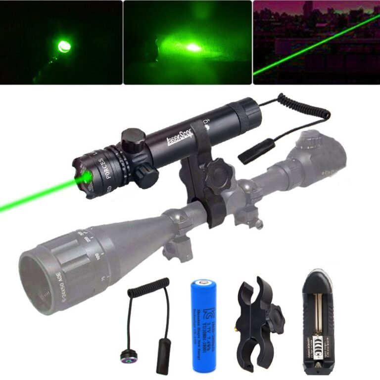 Tactical Green Hunting Laser Dot Sight 532nm Laser Pointer Rifle Weapon ...