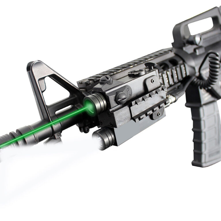 Tactical Gun Laser Flashlight Combo AR15 AK47 Rifle Green Red Laser ...