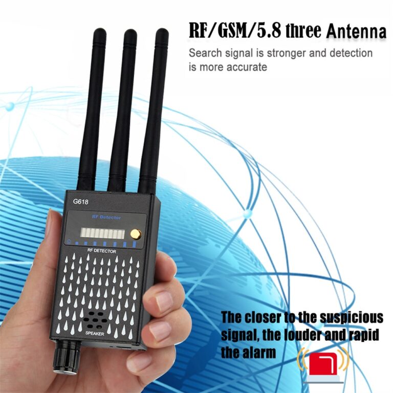 Three Antennas Professional Radio Frequency Detection Device GSM GPS RF ...