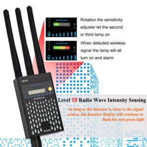 Three Antennas Professional Radio Frequency Detection Device GSM GPS RF ...