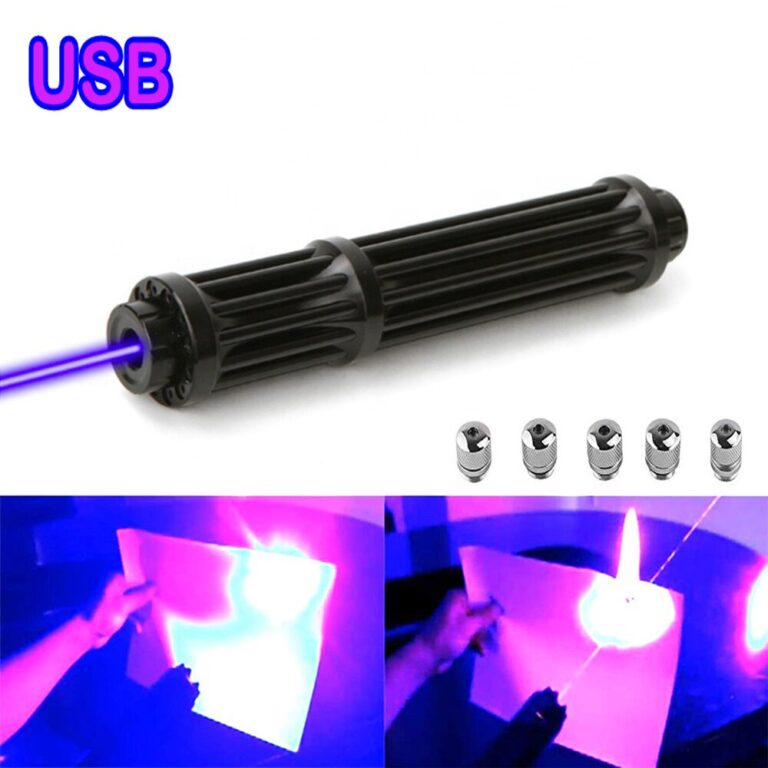 USB model Powerful Burning Blue Laser Torch 445nm 10000m Multifunction ...