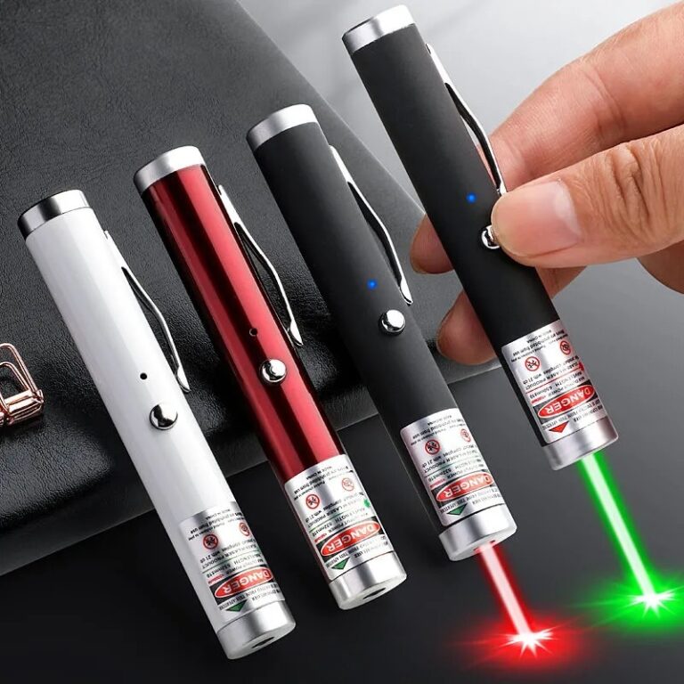 Laser Pointer Pen Smart Style Red & Green Laser Pocket Portable Small ...